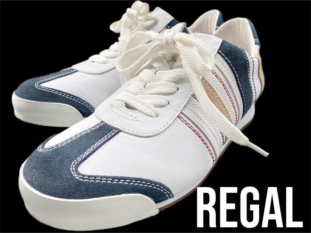 Yahoo!オークション - REGAL リーガル スニーカー レザー レトロ 本革 ...