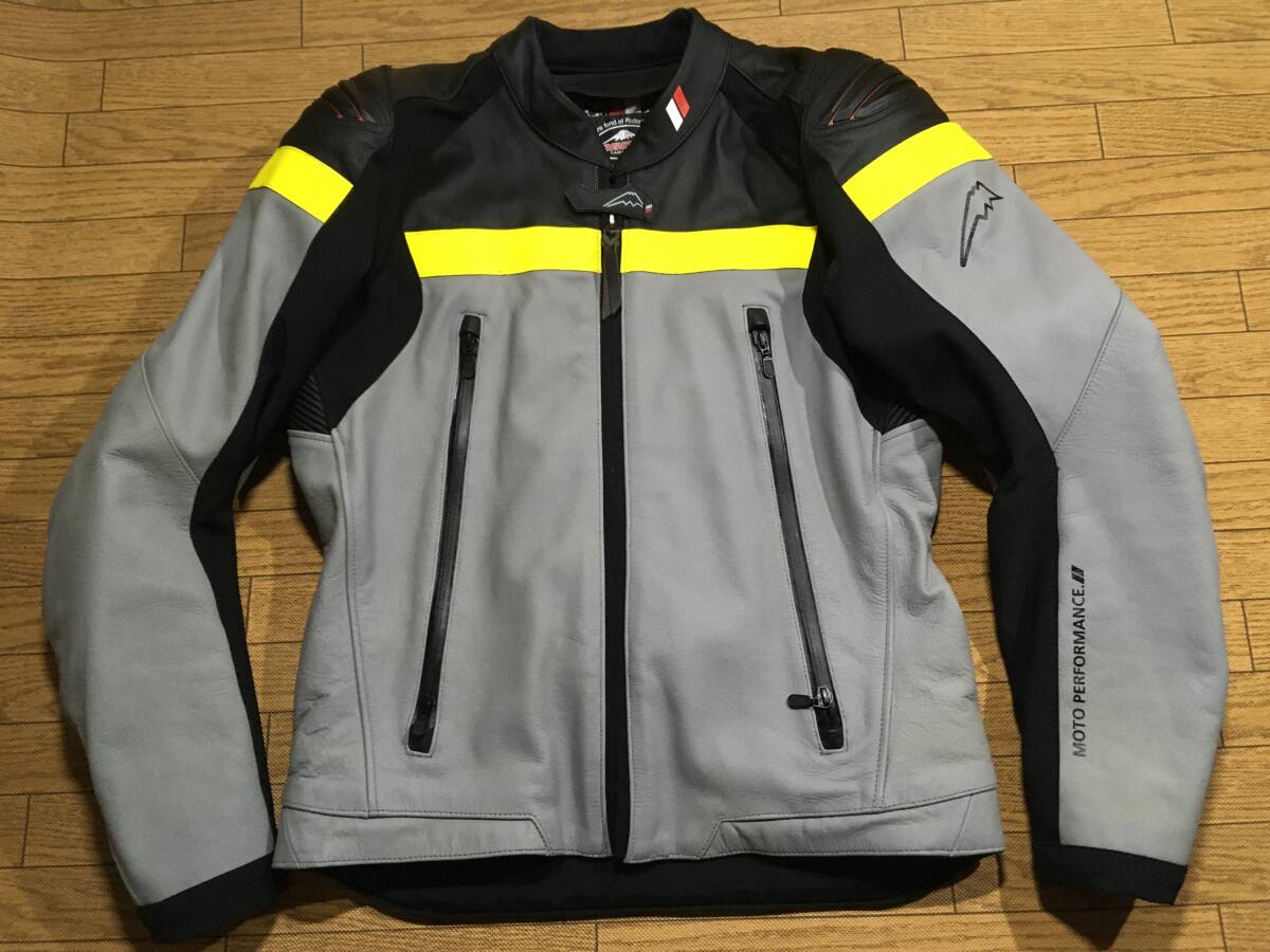 Yahoo!オークション - KUSHITANI フェイズ 牛革製ライディングレザーJK...