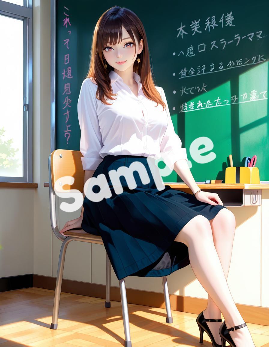 Yahoo!オークション - X0369 A4 AIポスター 教師 OL清楚 グラビア 可愛...