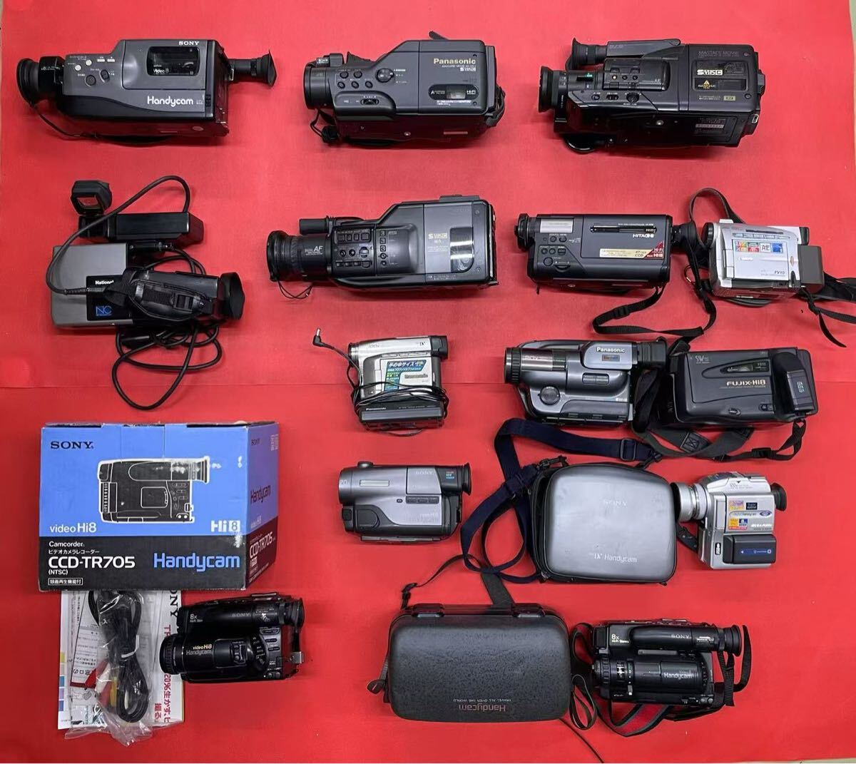 Yahoo!オークション - （C209）ビデオカメラ ハンディカム などまとめ...