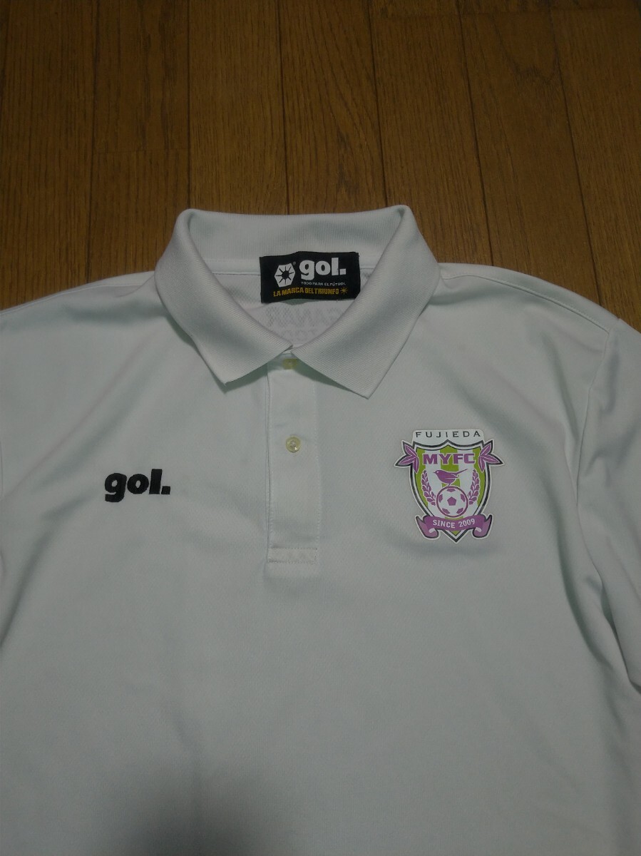 Yahoo!オークション - 貴重 選手支給品 藤枝MYFC gol 半袖ポロシャツ ...