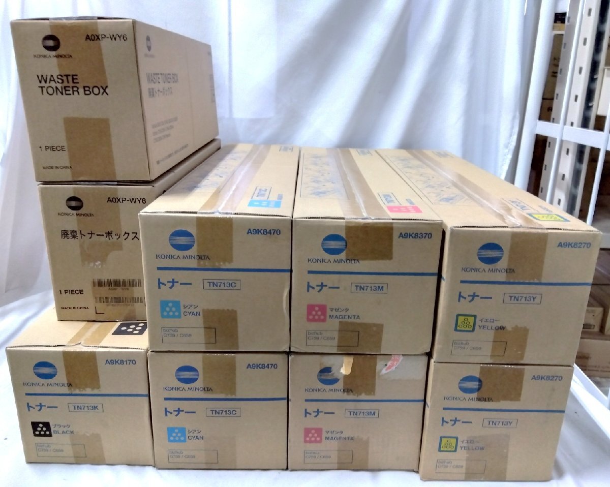 埼玉発 純正 品 コニカミノルタ トナー TN713 7本セット A0XP-WY6×2本付き 8-3203(コニカミノルタ)｜売買されたオークション情報、yahooの商品情報をアーカイブ公開 ...