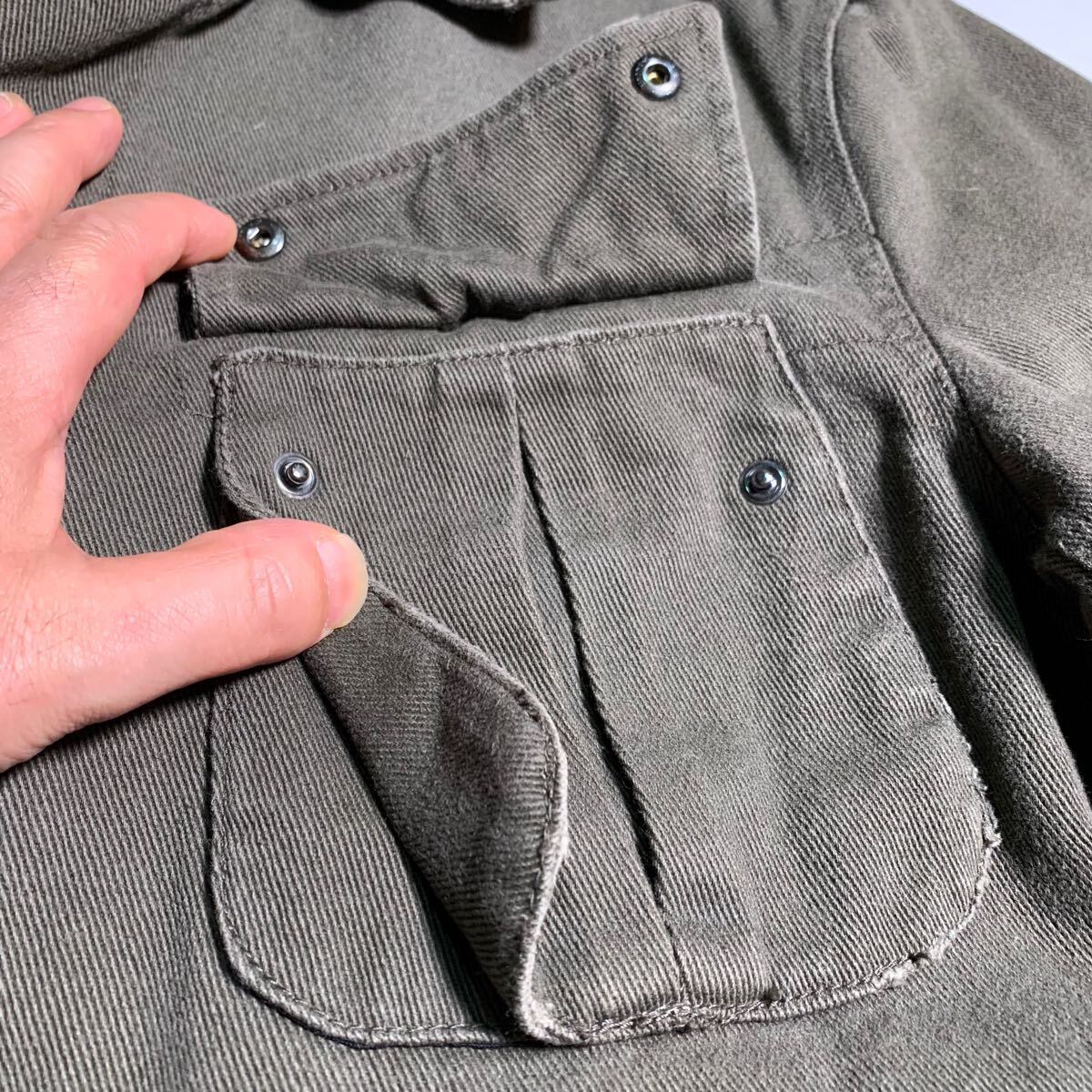 Yahoo!オークション - ikka メンズ デッキジャケット M65 フィールドジ...