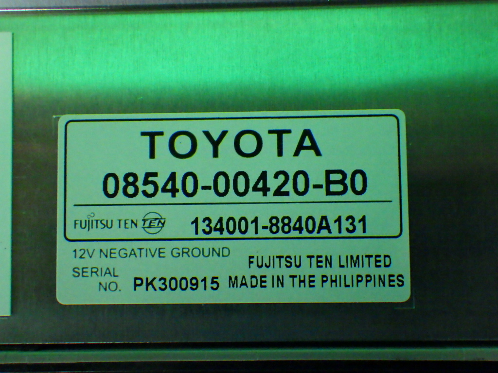 Yahoo!オークション - トヨタ純正 11インチ V11T-R62C フリップダウン...