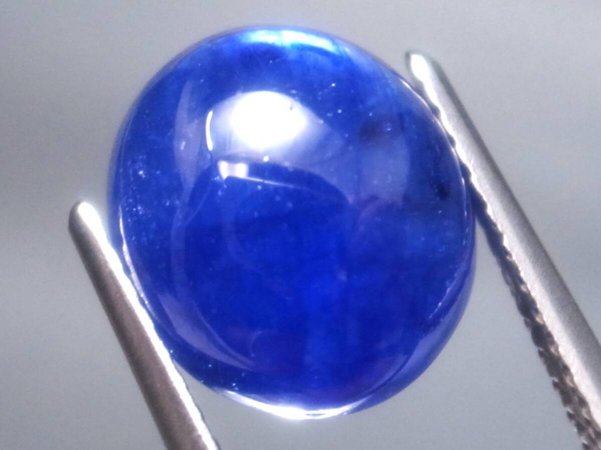 Yahoo!オークション - 4.85ct 新品・天然ブルーサファイヤ カボション...