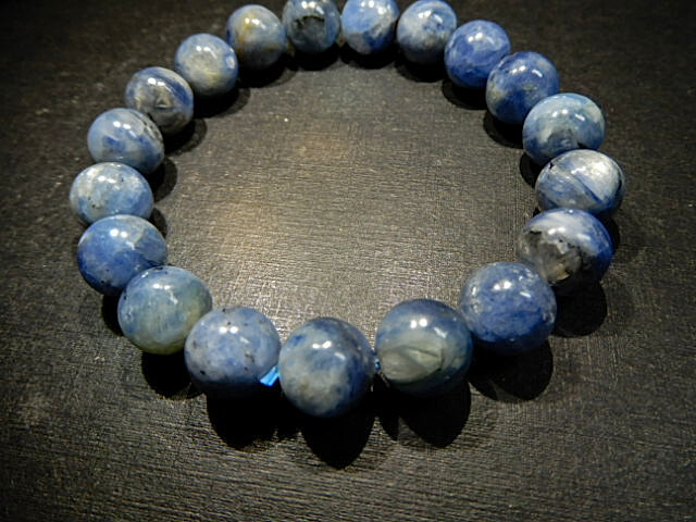 高級天然貴石BD6634カイヤナイト ブレスレット超級美品10mm綺麗 高級天然貴石BD6634カイヤナイト ブレスレット超級美品10mm綺麗
