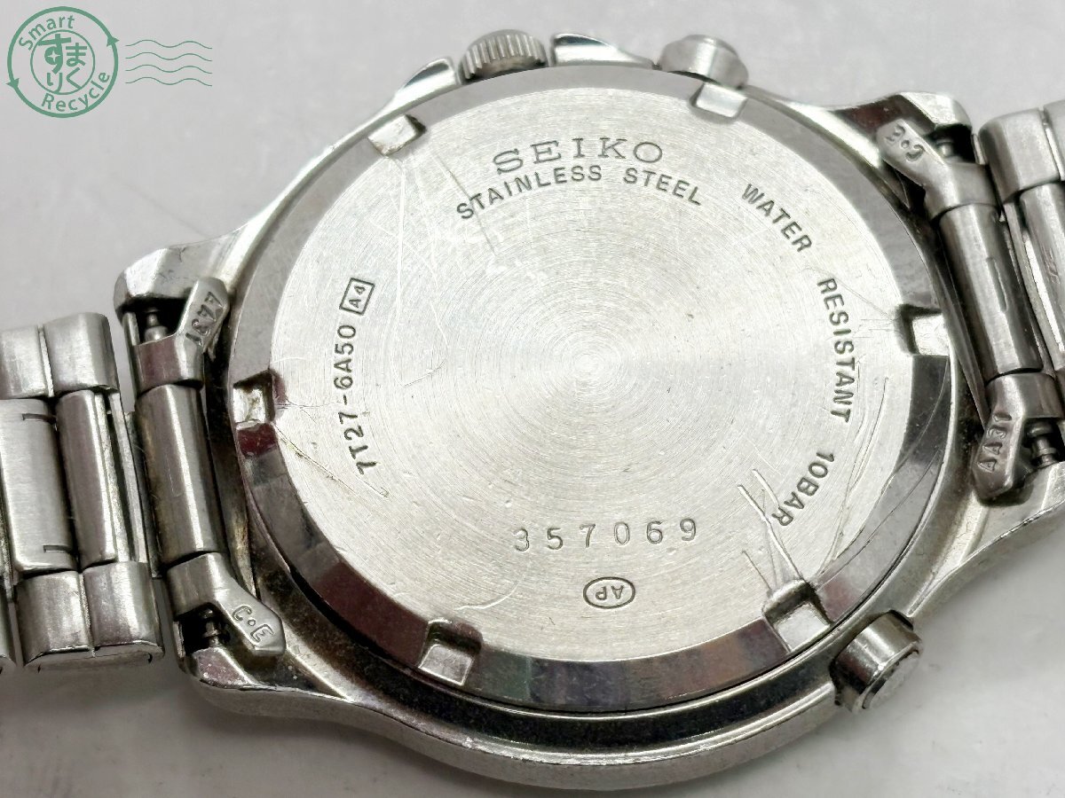 Yahoo!オークション - BD0600994 SEIKO セイコー クロノグラフ 7T27-6A...