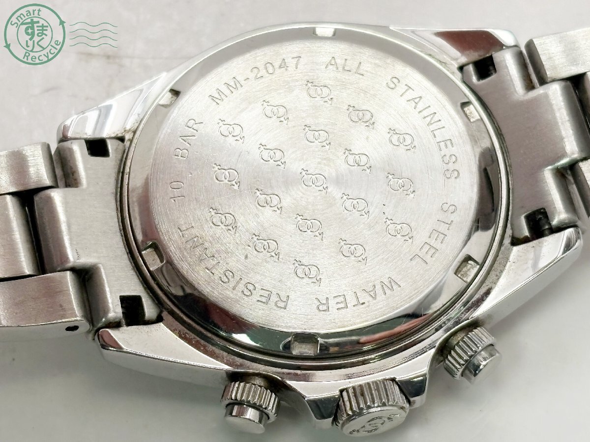BD0602248 ▽ MUSK ムスク MM-2047 ブルー文字盤 クロノグラフ BD0602248 ▽ MUSK ムスク MM-2047 ブルー文字盤 クロノグラフ