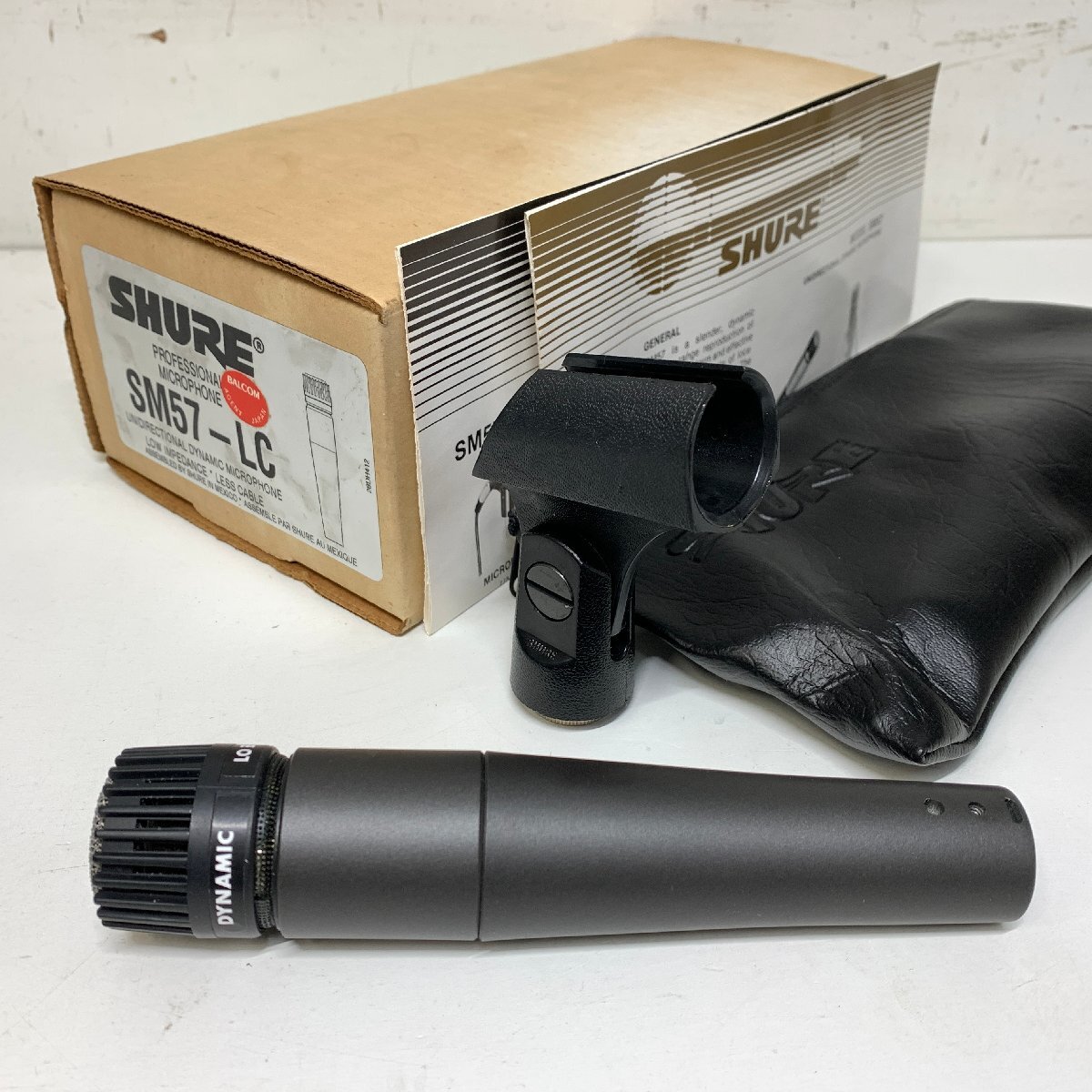 Yahoo!オークション - SHURE SM57-LC＜動作確認済み＞ ケーブルなし 元...