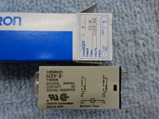 Yahoo!オークション - オムロン アナログタイマー H3Y-2 AC200V 60MIN ...