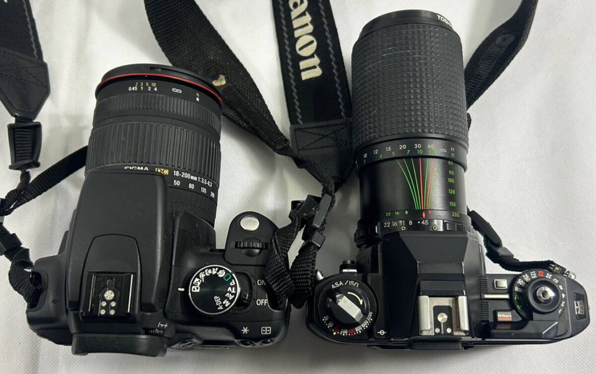 Yahoo!オークション - Nikon FG20 1 4.5 F80-205mm Canon EOS kiss Dig...