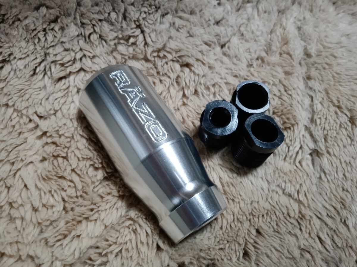 Yahoo!オークション - RAZO シフトノブ シルバーメタリック