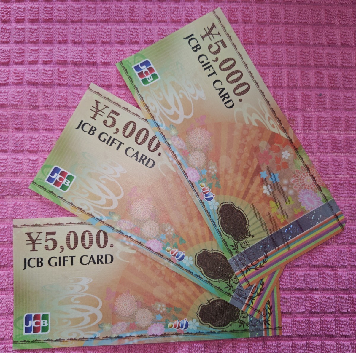 Yahoo!オークション - JCBギフトカード JCB GIFT CARD 5000円3枚