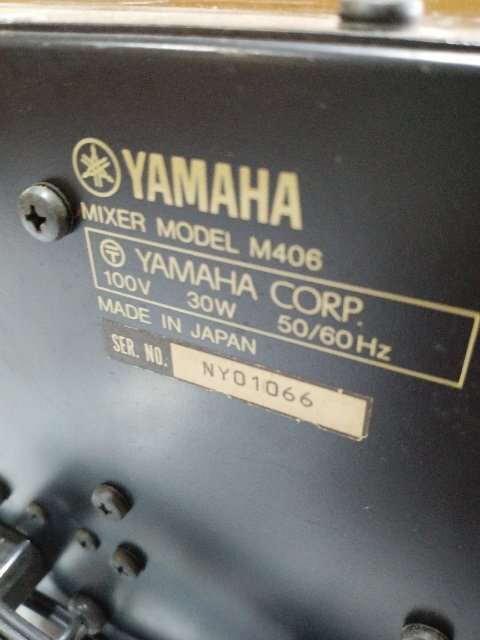 Yahoo!オークション - YAMAHA ヤマハ ラックマウントミキサー M406 6ch...