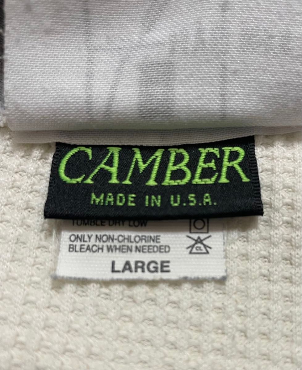 90s USA製 CAMBER キャンバー パーカー サーマル Lサイズ 厚手 90s USA製 CAMBER キャンバー パーカー サーマル Lサイズ 厚手