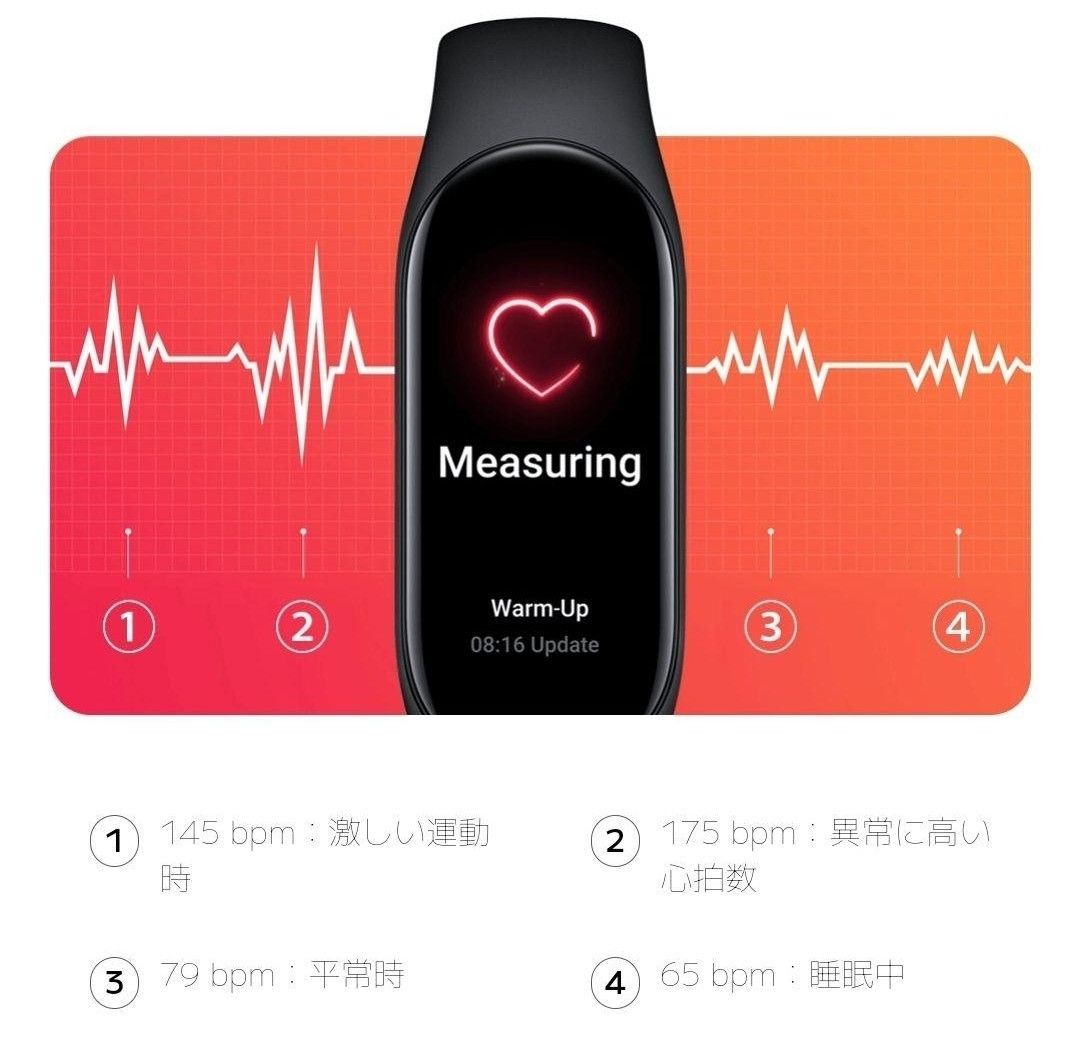 スマートウォッチ Xiaomi シャオミ ブラック スマートバンド Mi スマートウォッチ Xiaomi シャオミ ブラック スマートバンド Mi