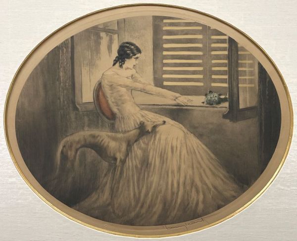 FCP】 真作保証 ルイ・イカール(Louis Icart) 銅版画44.7x55 FCP】 真作保証 ルイ・イカール(Louis Icart) 銅版画44.7x55