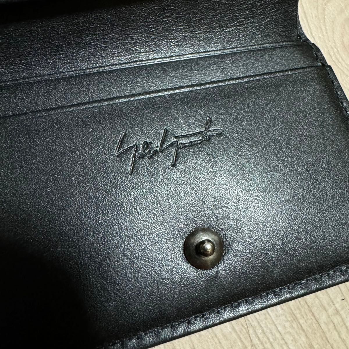 美品】Yohji Yamamoto コンパクト ウォレット 三つ折り 財布 美品】Yohji Yamamoto コンパクト ウォレット 三つ折り 財布