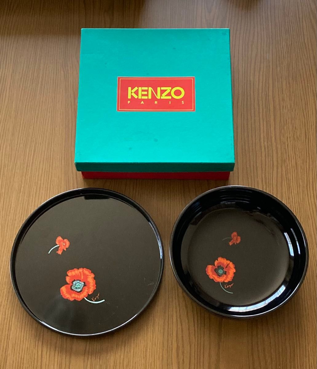 KENZO 漆器 麗盆付菓子鉢 山中漆器連合協同組合 【新品未使用 KENZO 漆器 麗盆付菓子鉢 山中漆器連合協同組合 【新品未使用