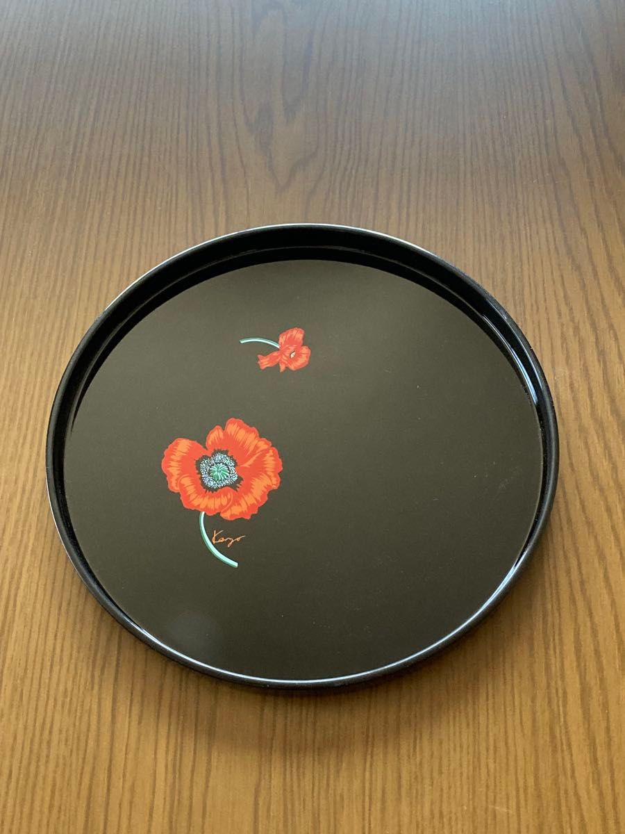 KENZO 漆器 麗盆付菓子鉢 山中漆器連合協同組合 【新品未使用 KENZO 漆器 麗盆付菓子鉢 山中漆器連合協同組合 【新品未使用