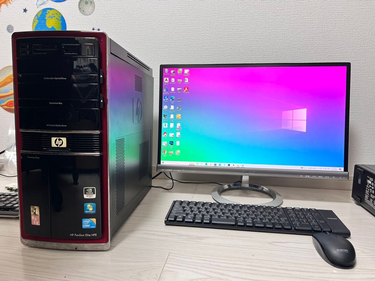 HP デスクトップパソコン ASUSモニター等4点セット|Yahoo HP デスクトップパソコン ASUSモニター等4点セット|Yahoo