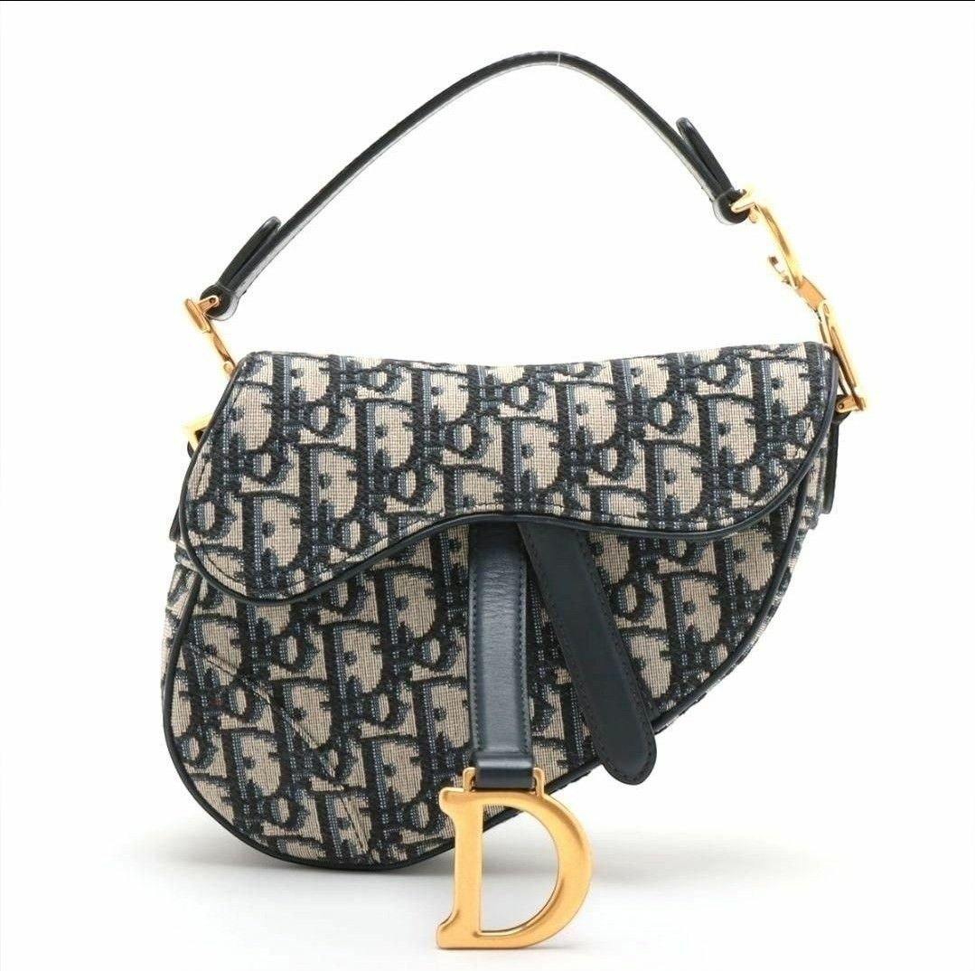 未使用】Dior サドルバッグ ミニ オブリーク トロッター 未使用】Dior サドルバッグ ミニ オブリーク トロッター