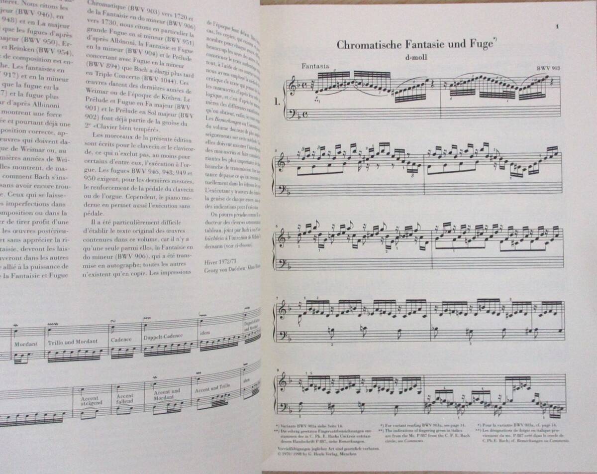 Yahoo!オークション - A222 [洋書・楽譜] J．S．Bach Fantasien Pralud...