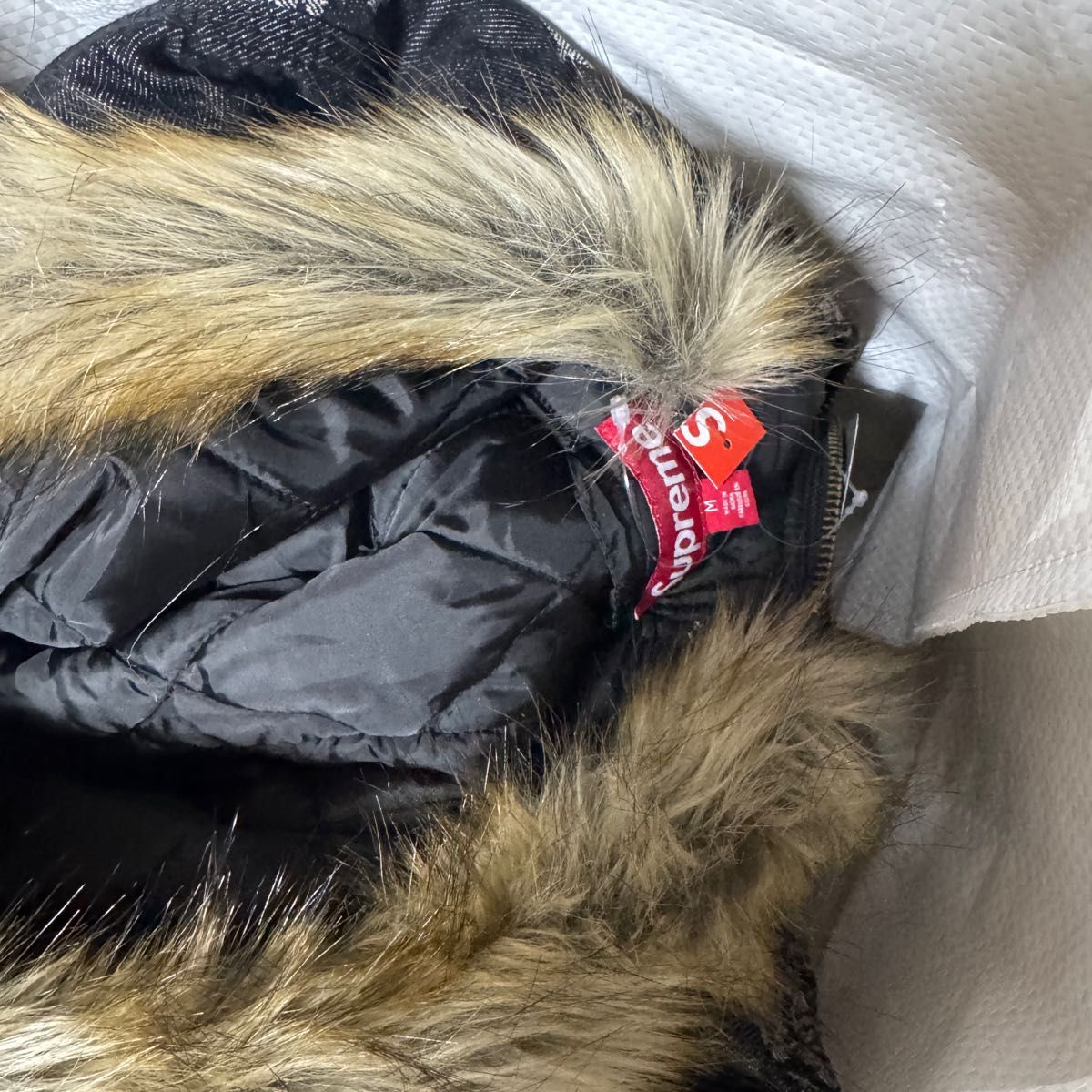 Supreme Bandana Jacquard Denim Hooded Work Jacket Black M Supreme Bandana Jacquard Denim Hooded Work Jacket Black M
