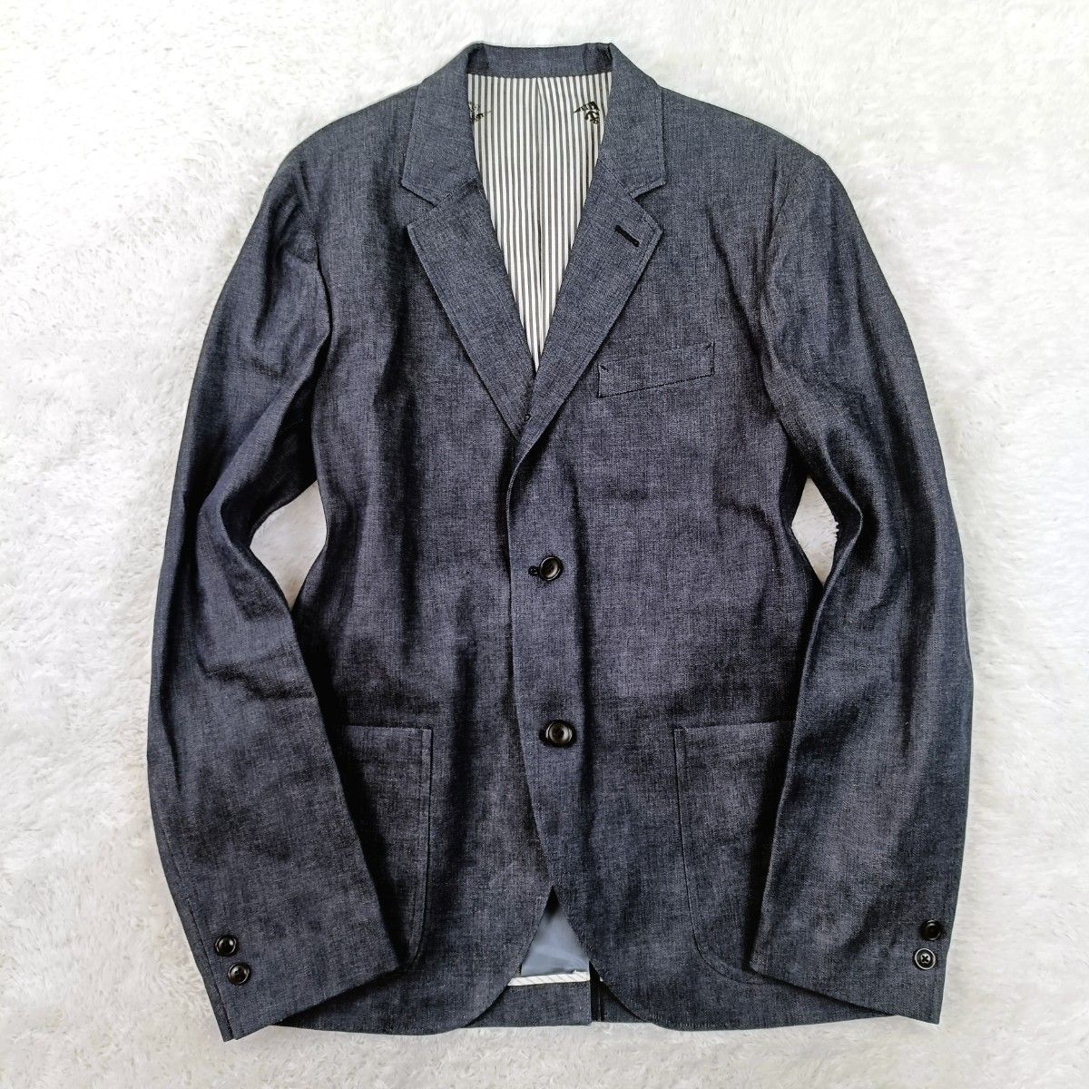 BLUE BLUE ブルーブルー デニム ストレッチ テーラード BLUE BLUE ブルーブルー デニム ストレッチ テーラード