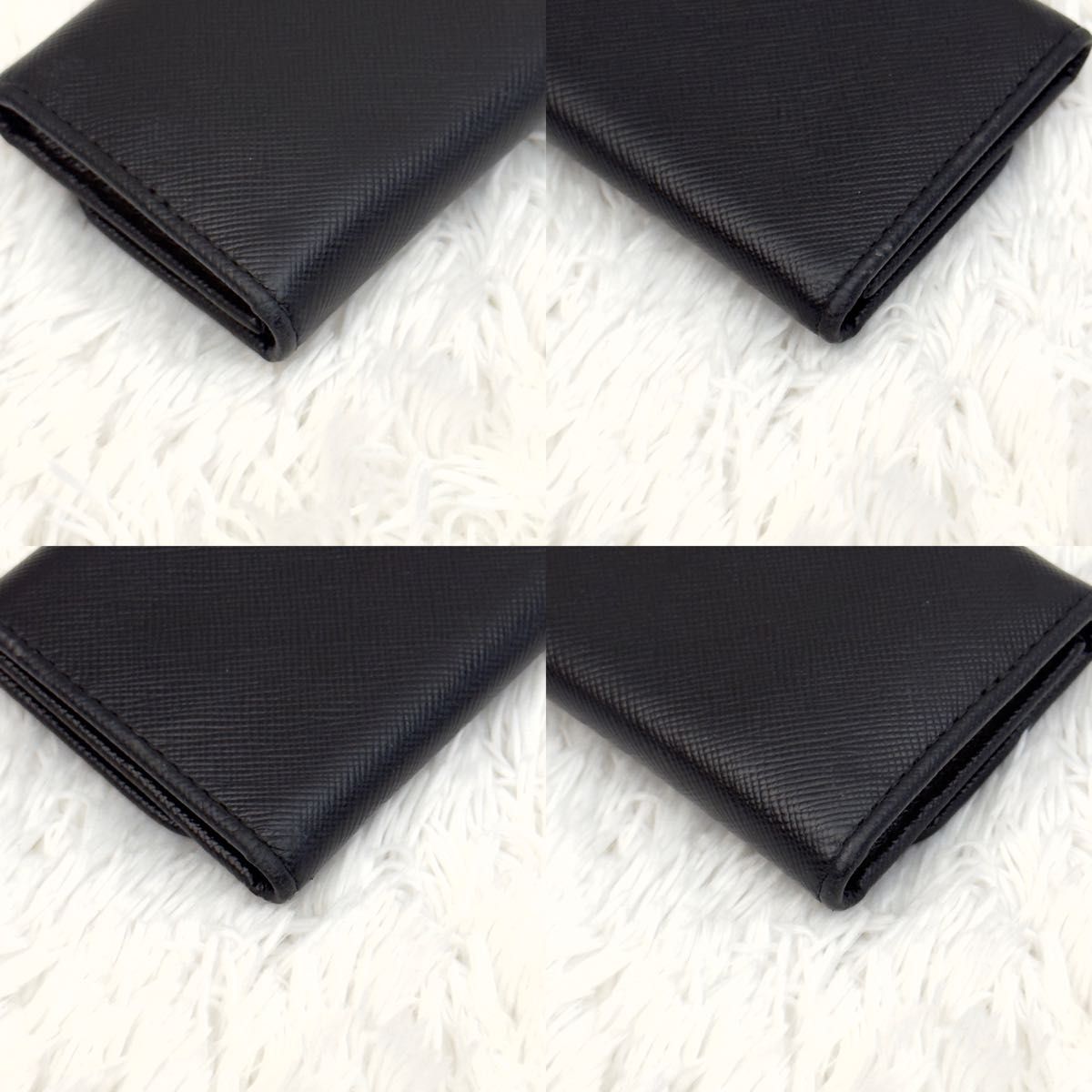 美品 PRADA プラダ サフィアーノ ゴールド金具 キーケース 6連 美品 PRADA プラダ サフィアーノ ゴールド金具 キーケース 6連
