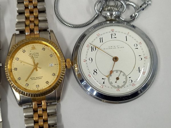 0403U63 腕時計 文字盤 懐中時計 ジャンク品 おまとめ6点 ELGIN 0403U63 腕時計 文字盤 懐中時計 ジャンク品 おまとめ6点 ELGIN