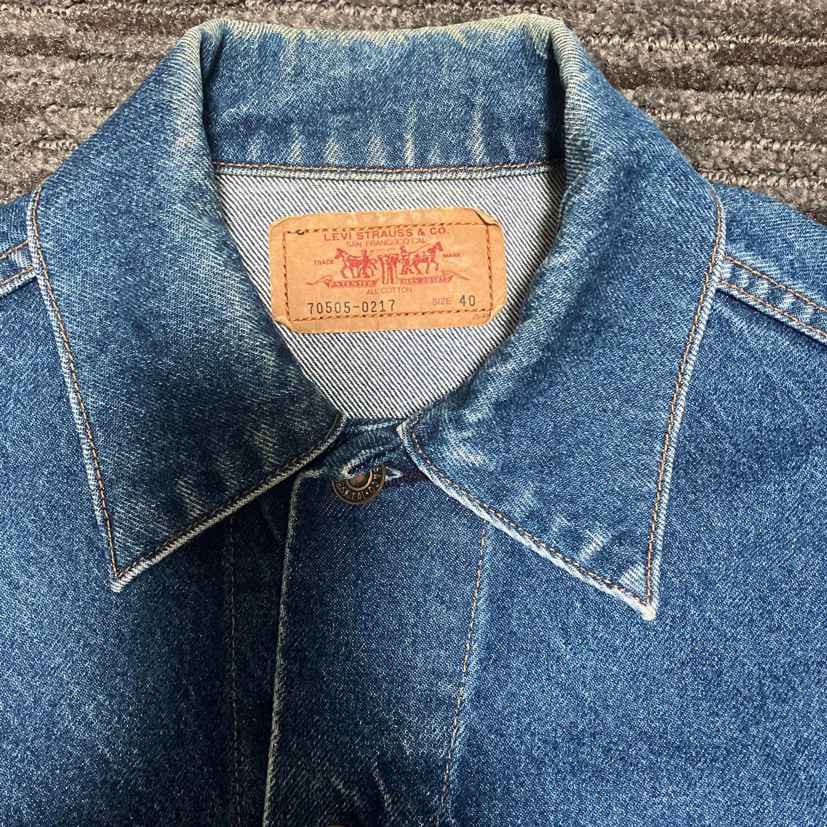 90s Levi's 70505-0217 マカオ製 size40 美色 裏刻印H07 極東 90s Levi's 70505-0217 マカオ製 size40 美色 裏刻印H07 極東