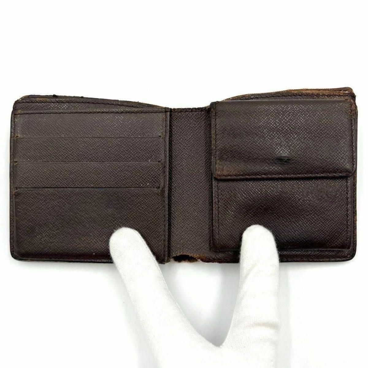 Louis Vuitton ルイヴィトン 折り財布 総柄 LVロゴ ダミエ Louis Vuitton ルイヴィトン 折り財布 総柄 LVロゴ ダミエ