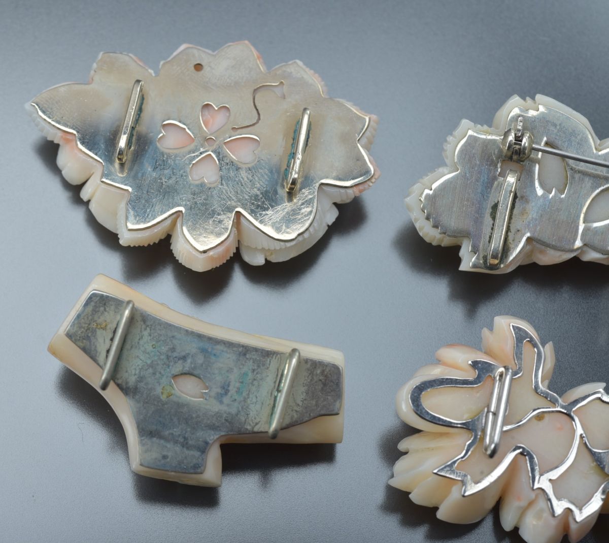 Yahoo!オークション - 本珊瑚 帯留め 計57g 4点 まとめ サンゴ コーラ...