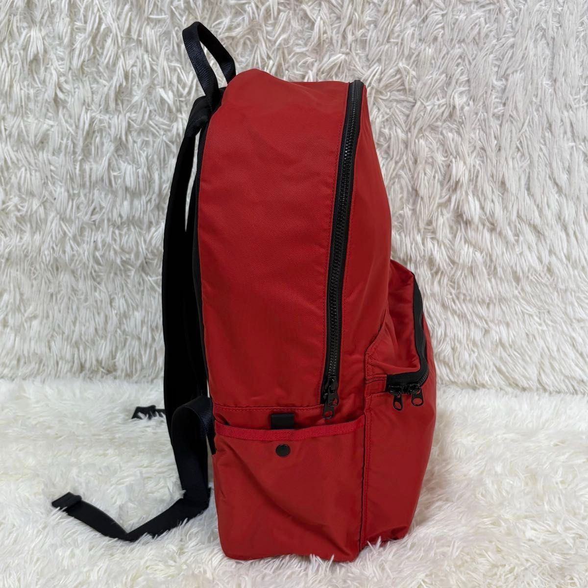 未使用級 ポーター PORTER RAYS DAYPACK バックパック レッド 未使用級 ポーター PORTER RAYS DAYPACK バックパック レッド