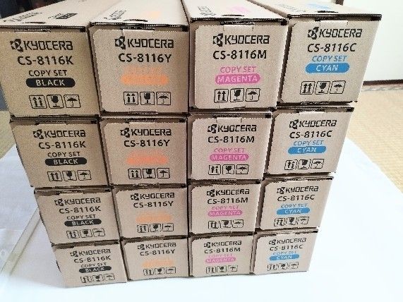 KYOCERA トナーカートリッジ CS-8116 4色 x 4セット|Yahoo KYOCERA トナーカートリッジ CS-8116 4色 x 4セット|Yahoo