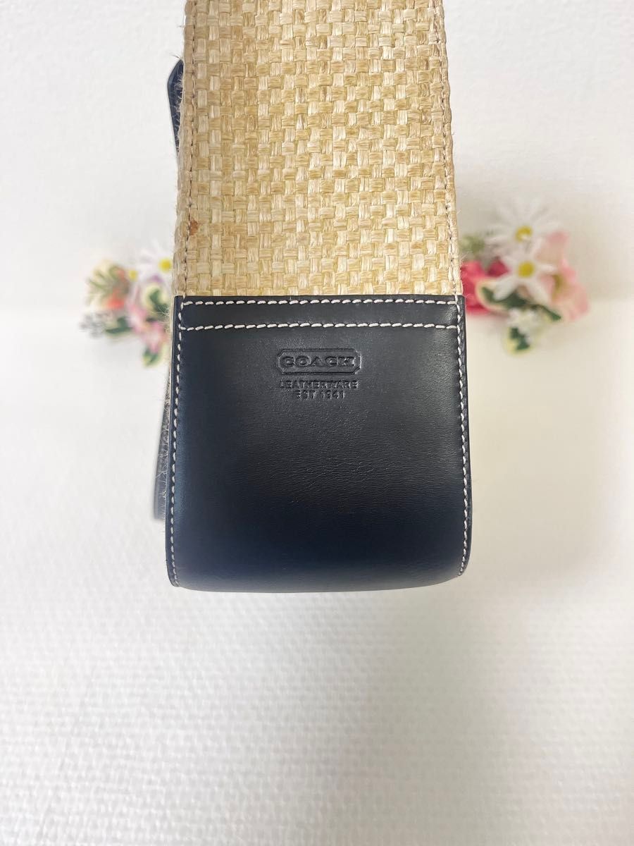 タイムセール 美品 COACH コーチ トートバッグ 肩掛け カゴ タイムセール 美品 COACH コーチ トートバッグ 肩掛け カゴ