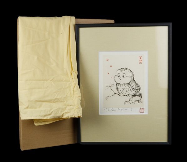 □真作 籔内佐斗司 「福坊」直筆サイン入り 300部限定□(銅版画 □真作 籔内佐斗司 「福坊」直筆サイン入り 300部限定□(銅版画