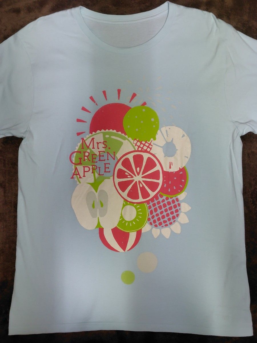 美品 Mrs GREEN APPLE フェーズ1 ライブTシャツ 水色 Lサイズ 美品 Mrs GREEN APPLE フェーズ1 ライブTシャツ 水色 Lサイズ