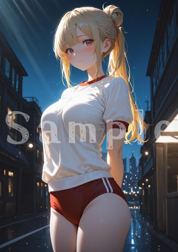 Yahoo!オークション - k03 パンチラ 風チラ オリジナル A4 アート ポス...