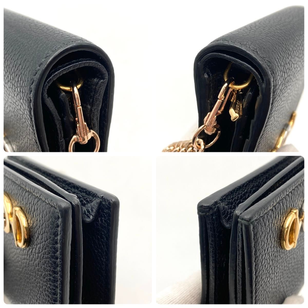 希少【極美品】GUCCI グッチ ズゥミ 二つ折り財布 チェーン 希少【極美品】GUCCI グッチ ズゥミ 二つ折り財布 チェーン