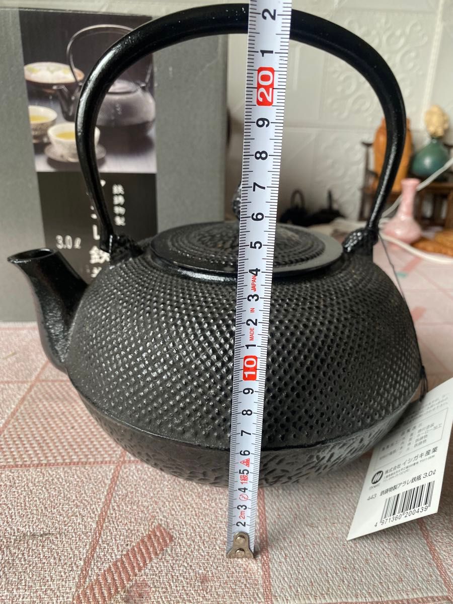 未使用 特大アラレ鉄瓶 鉄瓶 鉄器 急須 茶道具 鉄鋳物製 未使用 特大アラレ鉄瓶 鉄瓶 鉄器 急須 茶道具 鉄鋳物製
