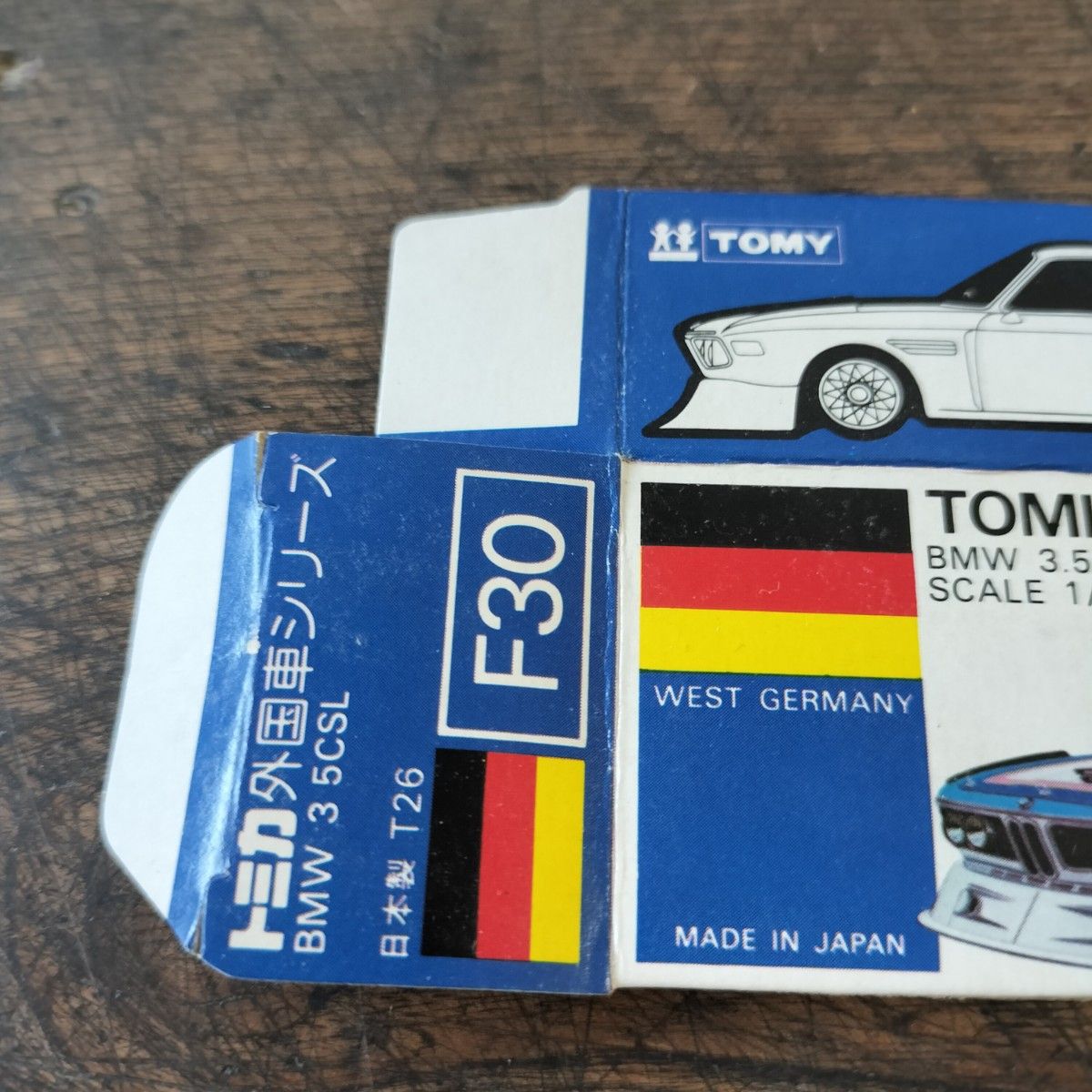 トミカ青箱F30 BMW 3 5 CSL【箱のみ 空箱】 当時物 絶版 日本製 トミカ青箱F30 BMW 3 5 CSL【箱のみ 空箱】 当時物 絶版 日本製