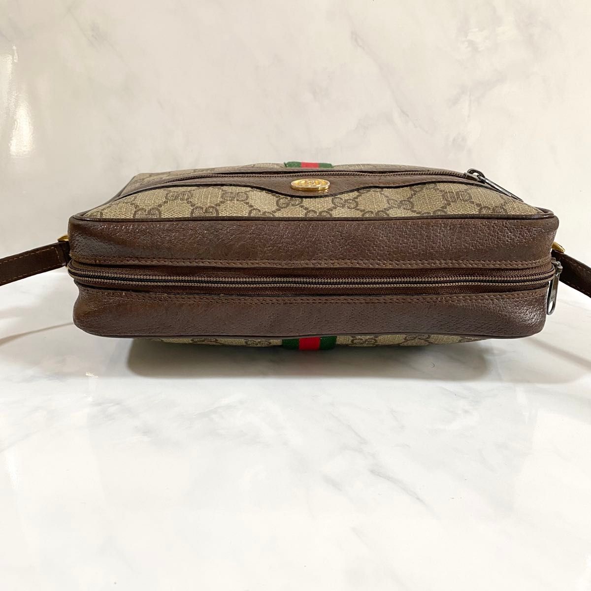 GUCCI オールドグッチ ショルダーバッグ シェリーライン レザー GUCCI オールドグッチ ショルダーバッグ シェリーライン レザー