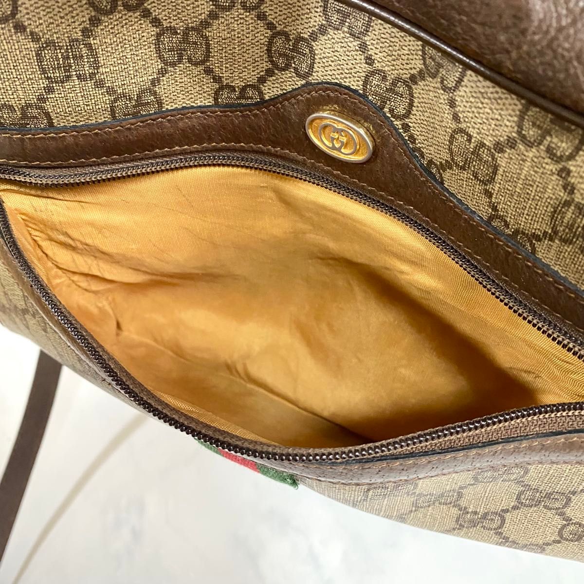 GUCCI オールドグッチ ショルダーバッグ シェリーライン レザー GUCCI オールドグッチ ショルダーバッグ シェリーライン レザー