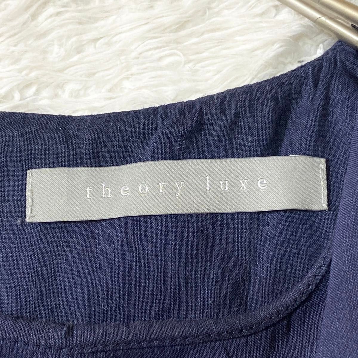 美品】セオリーリュクス Theory luxe リネン混 フレア 美品】セオリーリュクス Theory luxe リネン混 フレア