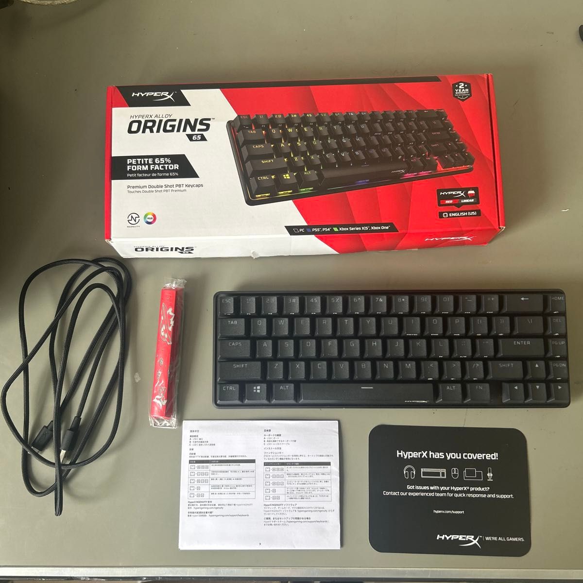HyperX Alloy Origins 65 ゲーミングキーボード 新品未使用 HyperX Alloy Origins 65 ゲーミングキーボード 新品未使用