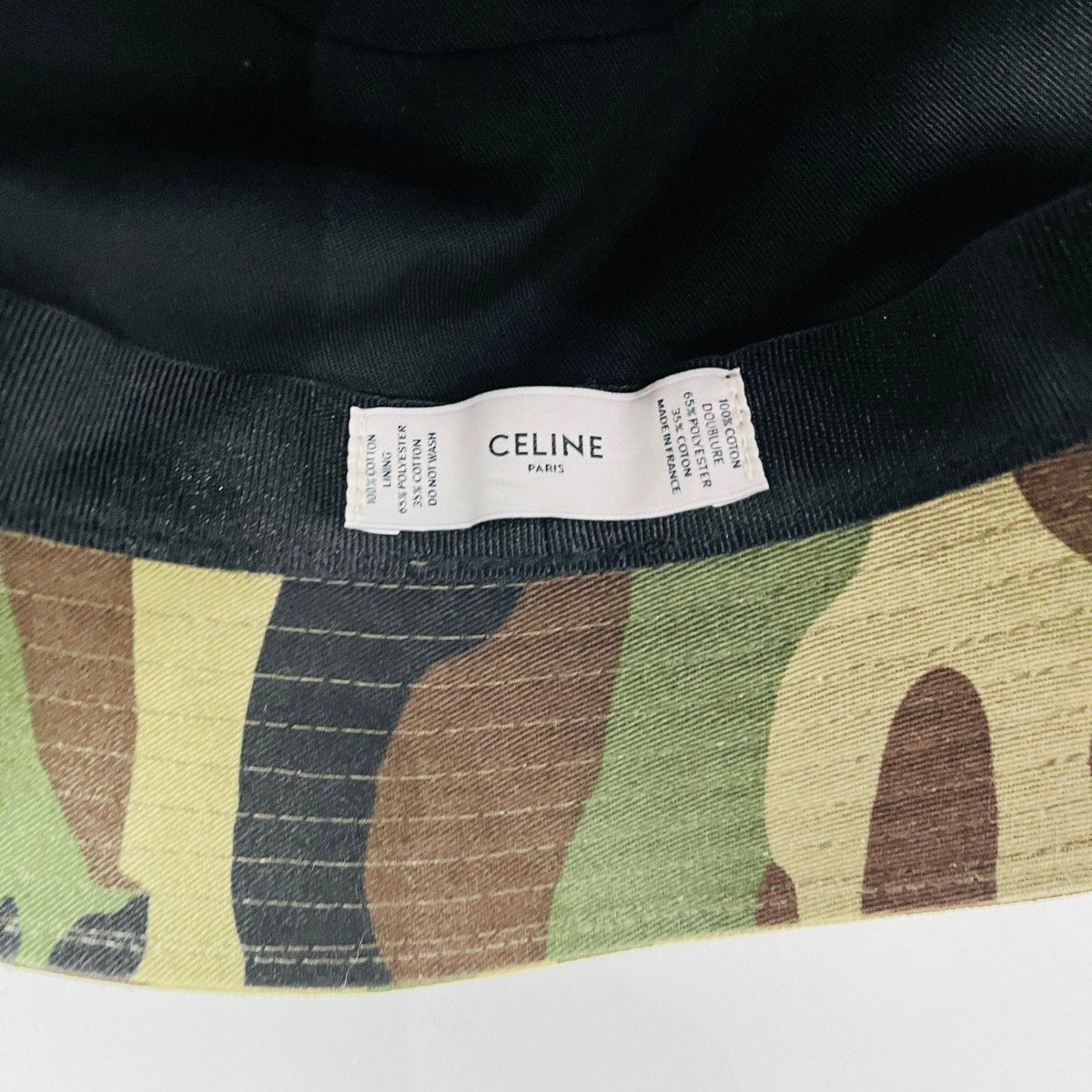 M CELINE 迷彩 バケットハット サファリ サウナ(日本完売) 男女 M CELINE 迷彩 バケットハット サファリ サウナ(日本完売) 男女