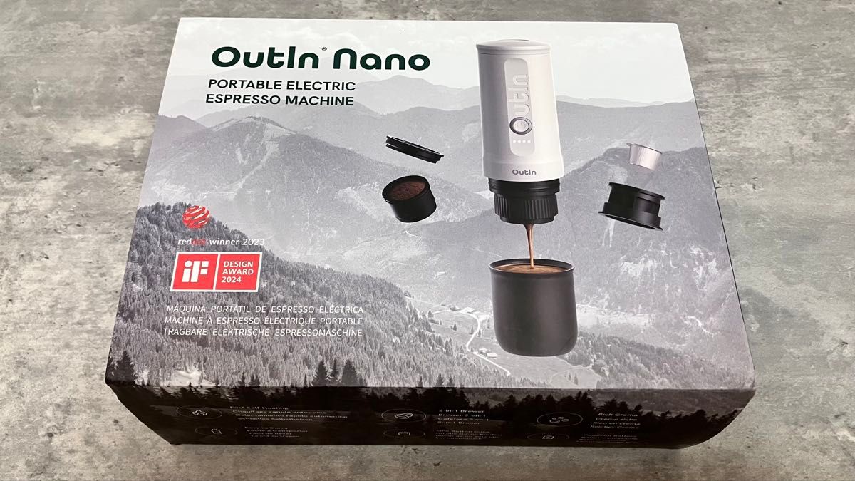 美品】Outin Nano Portable Espresso Machine ナノ ポータブル 美品】Outin Nano Portable Espresso Machine ナノ ポータブル