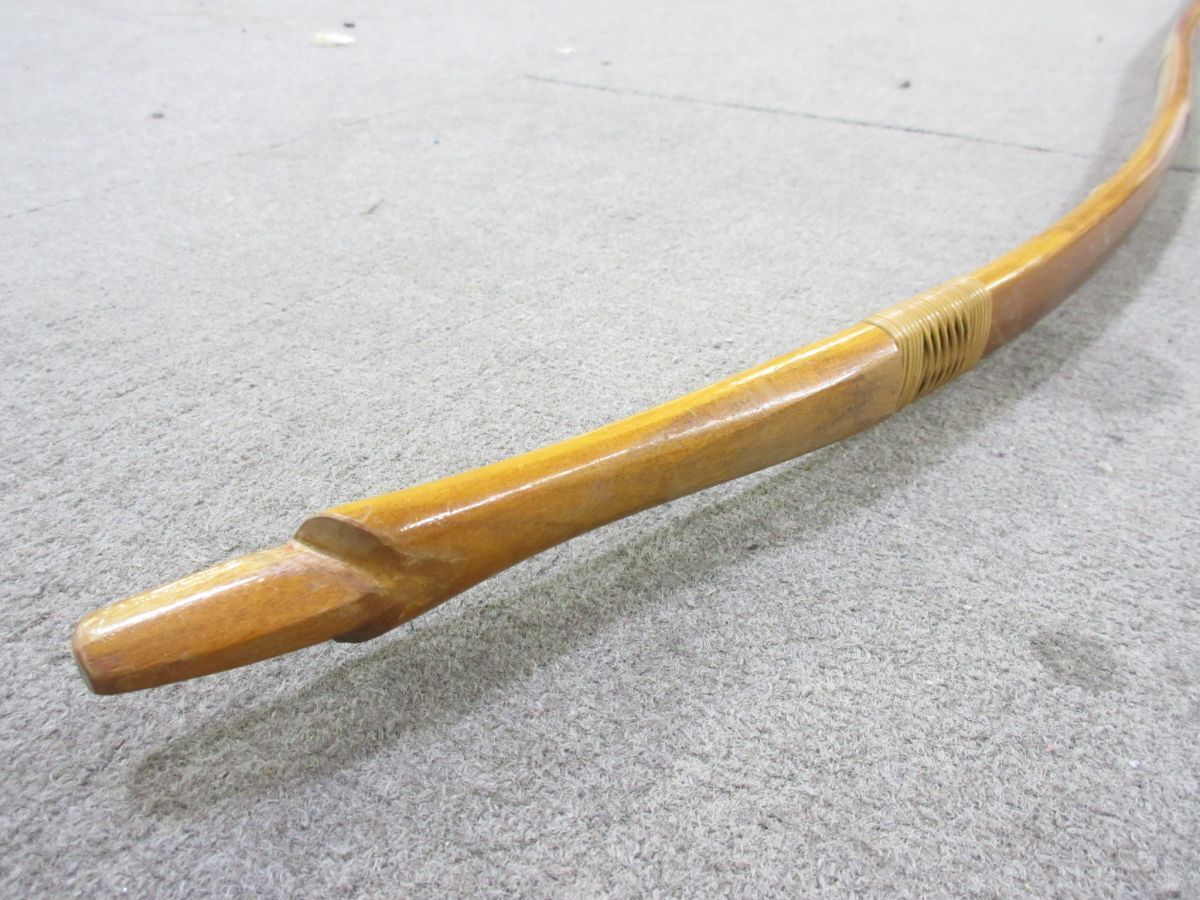 Yahoo!オークション - Z046-S3-16843 小倉紫峯 竹弓 弓道 全長約218cm ...